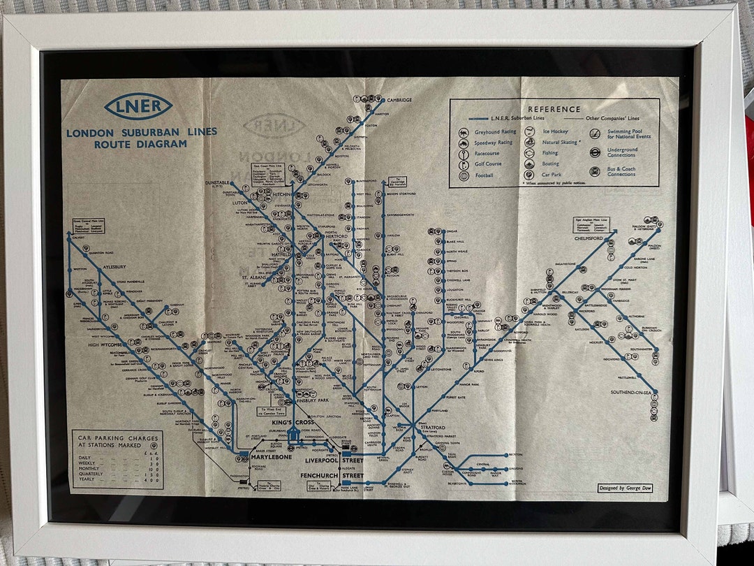 Vintage LNER London Suburban Route Map - Etsy