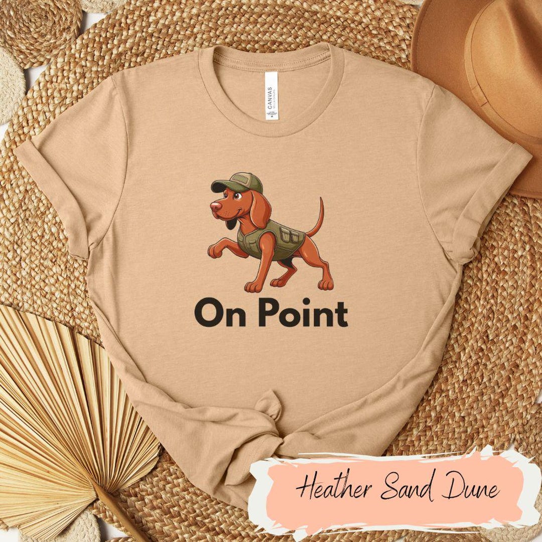 Vizsla Pointing Tee, "on Point" Graphic T-shirt for Pet Owners ...