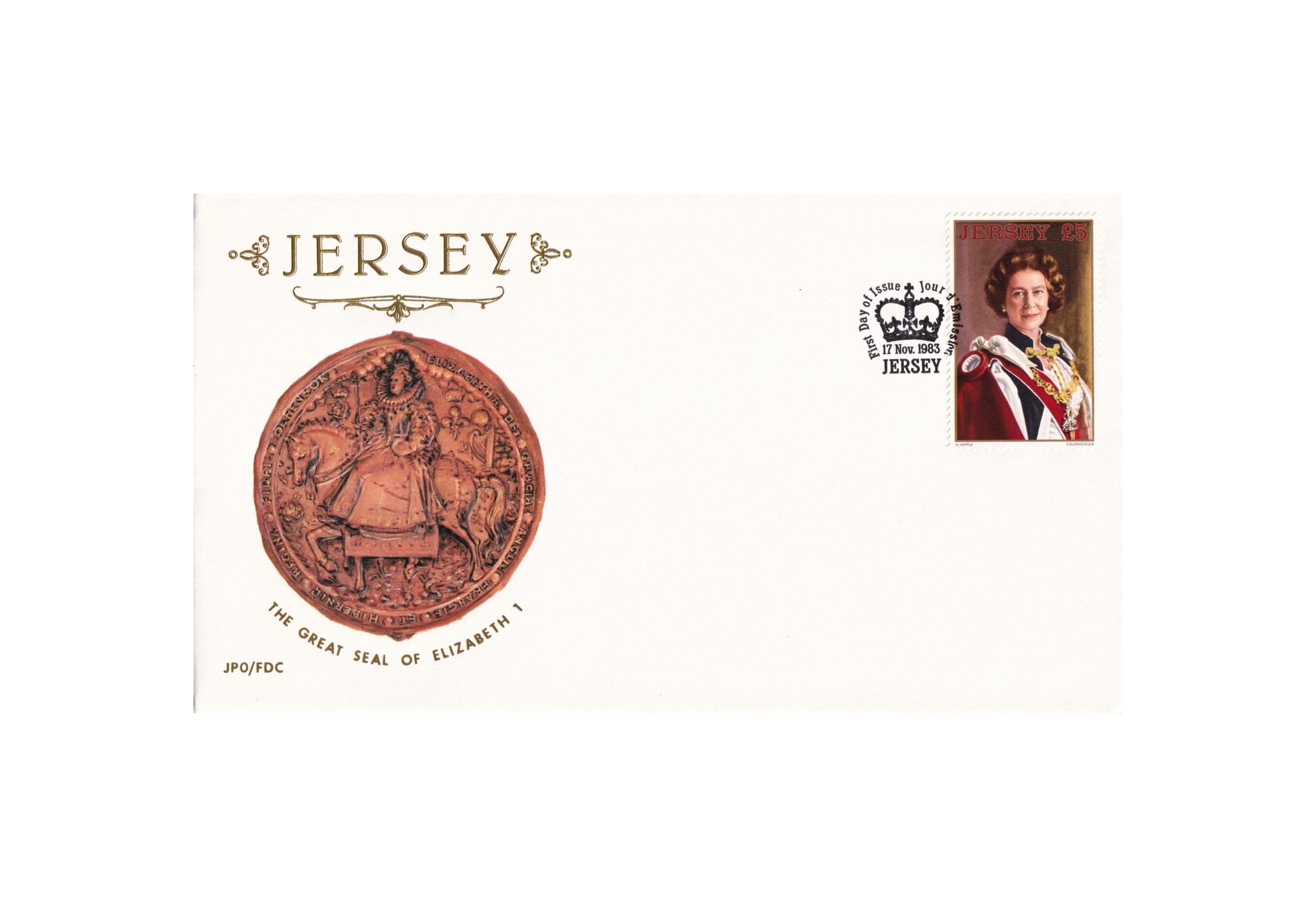 Great Seal of Queen Elizabeth I With Elizabeth II Used British Postage ...