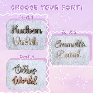 Custom Multi Colored Knitted Names Customized Baby Name for Nursery ...