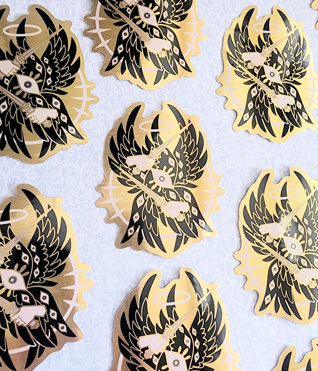 Black Blade Seraphim Biblically Accurate Angel Seraphim Gold Vinyl ...