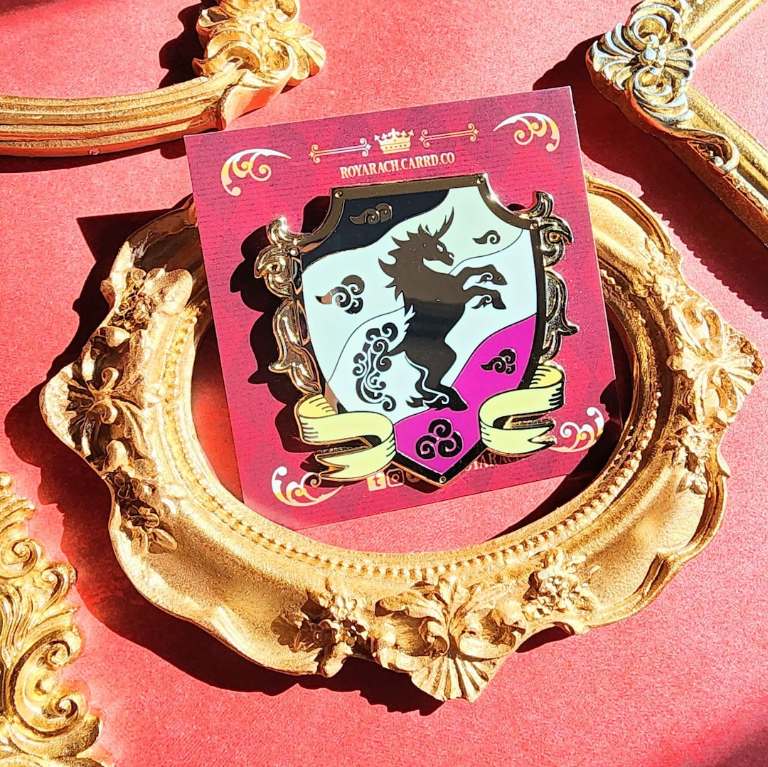 Asexual Kirin | Pride Flag Heraldry Enamel Pin - Etsy