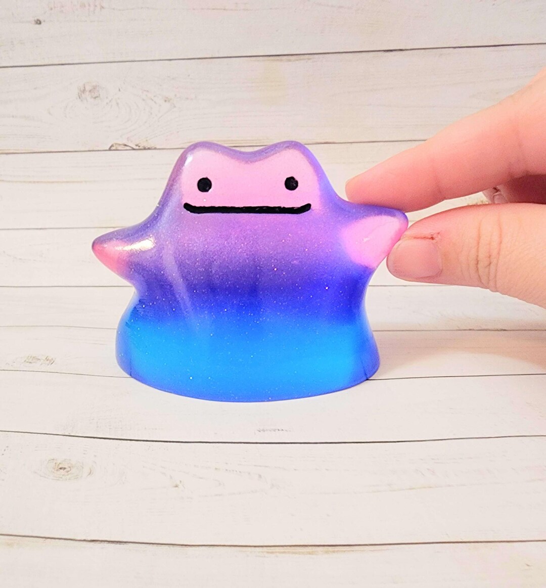 Resin Slime Monster Figure Glitter Aurora Version 2 | Desk Buddies - Etsy