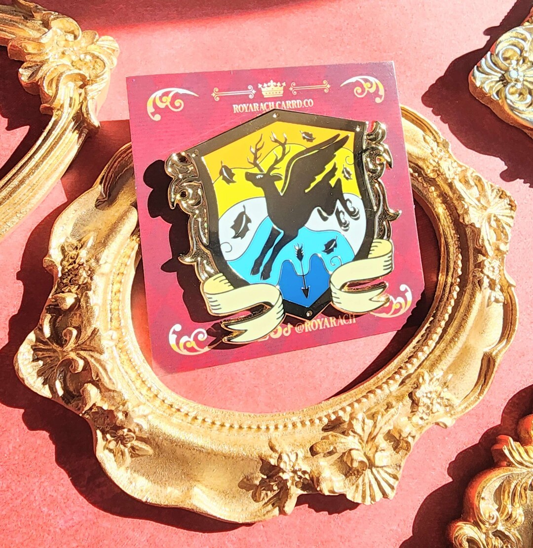 Aroace Peryton | Pride Flag Heraldry Enamel Pin - Etsy