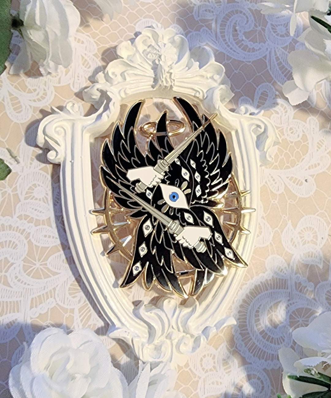 Black Blade Seraphim 2.5 Inch Biblically Accurate Angel Enamel Pin - Etsy