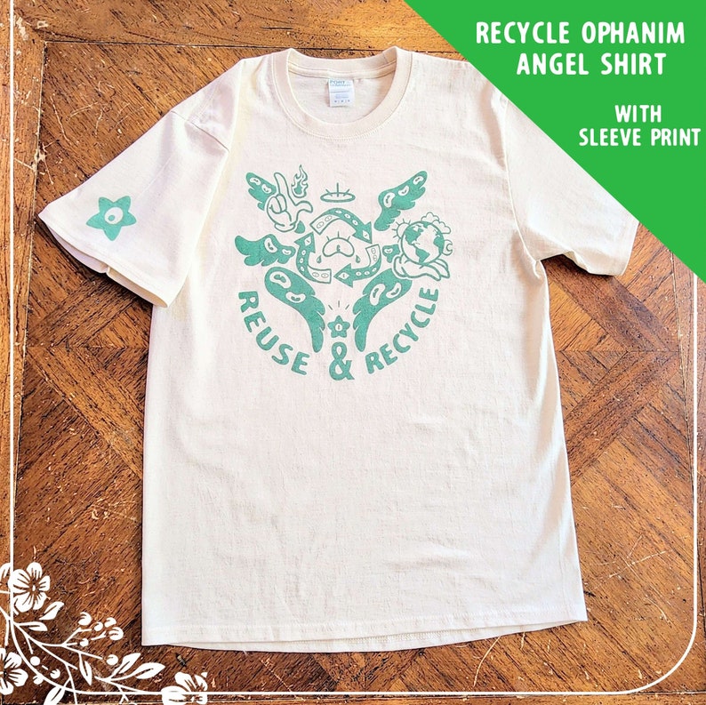 Recycle Angels | Biblically Accurate Angel Ophanim Screen Print Shirts ...