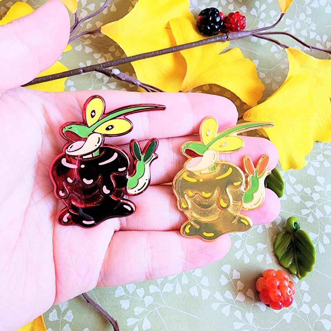 Kitakamimon | Dipplin Chrome Enamel Pin - Etsy