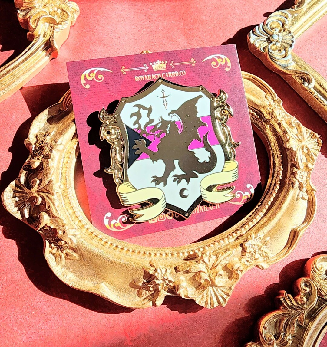 Demisexual Zburator | Pride Flag Heraldry Enamel Pin - Etsy