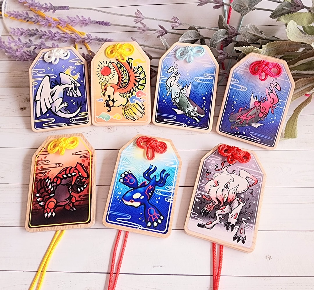 Poke Luck Omamori: Wooden Omamori Good Luck Charm - Etsy