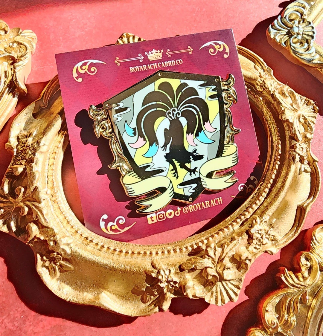 Demigender Kitsune | Pride Flag Heraldry Enamel Pin - Etsy