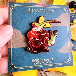 Kitakamimon | Dipplin Chrome Enamel Pin - Etsy