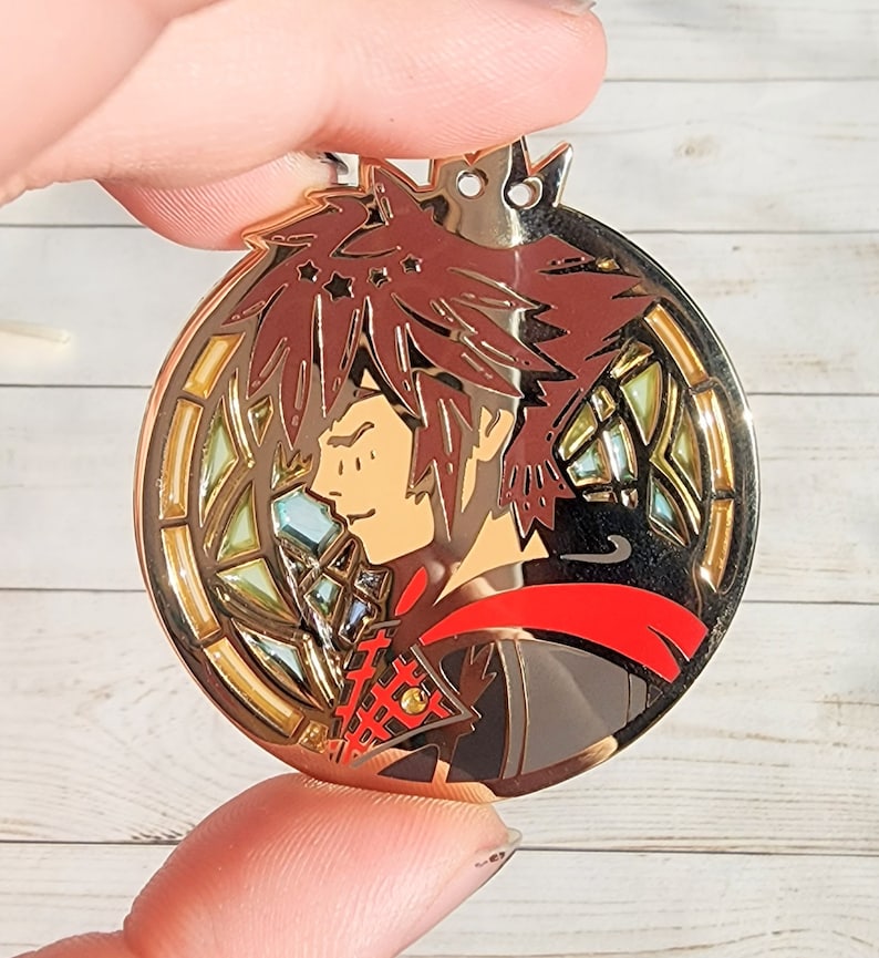 Destiny Island Boys 2 Inch Sora and Riku KHIII Stained Glass - Etsy