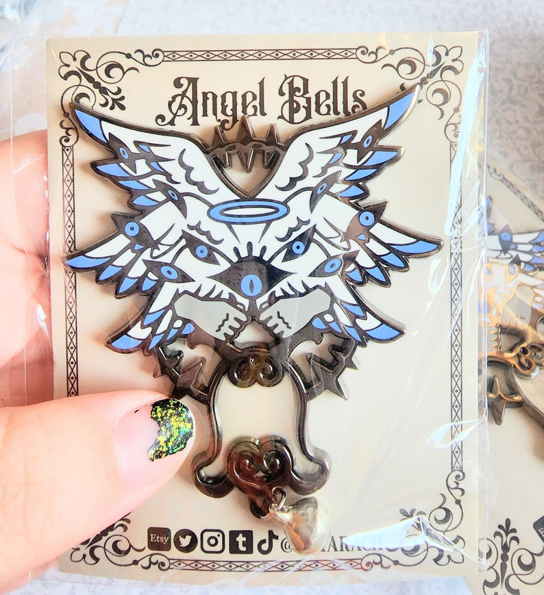 Angel Bells Seraphim | 2.5 Inch Biblically Accurate Angel Epoxy Stained ...