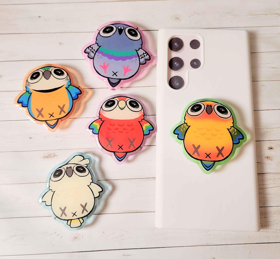 BORBS! Series 3 | Cute Bird Parrot Phone Grip - Etsy