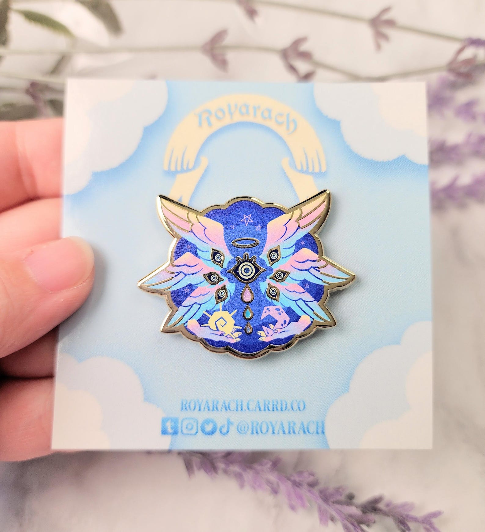 Sun and Moon Seraphim | Biblically Accurate Angel Enamel Pin - Etsy