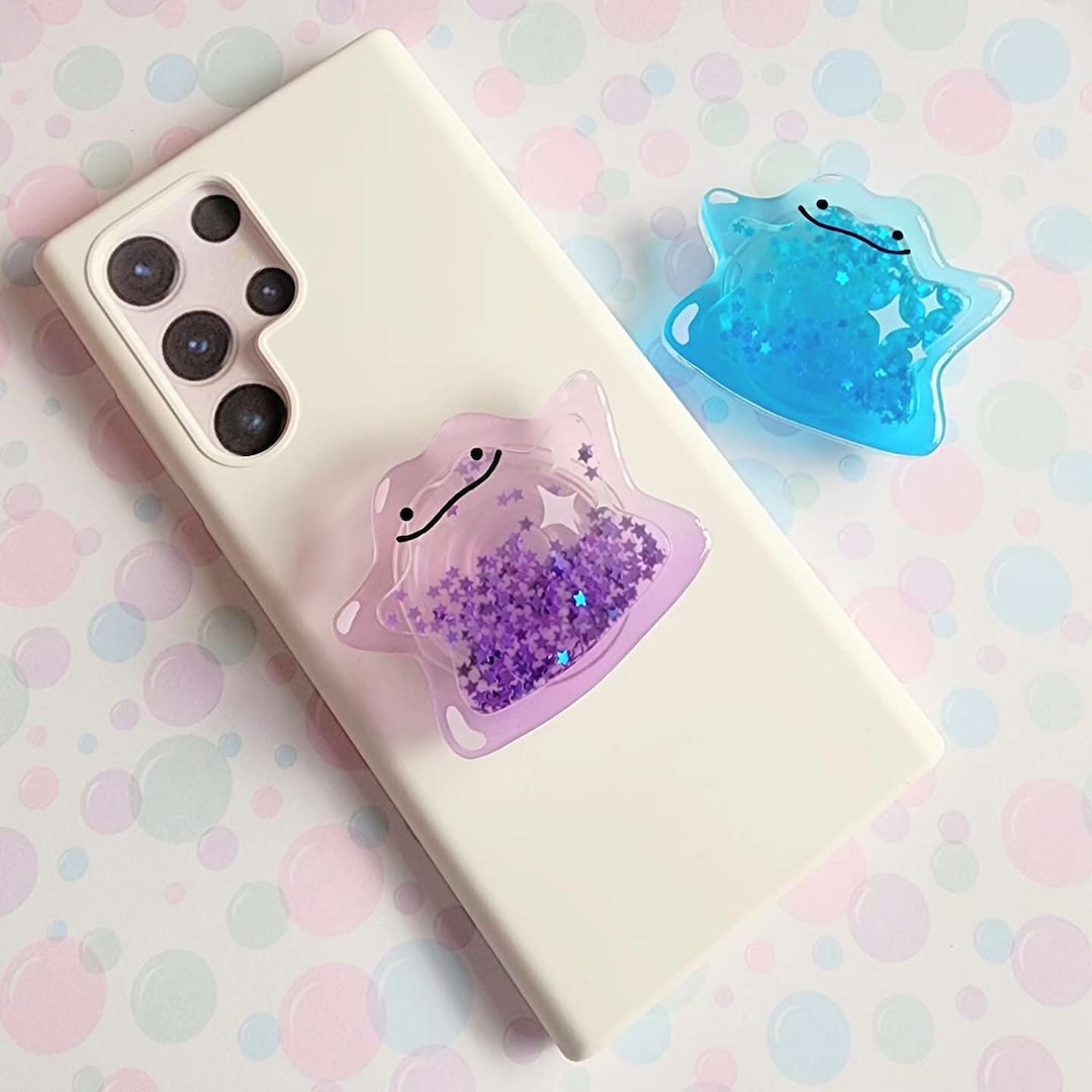 Jelly Ditto Shakers Epoxy Shaker Transparent Ditto Phone Grip Stand - Etsy