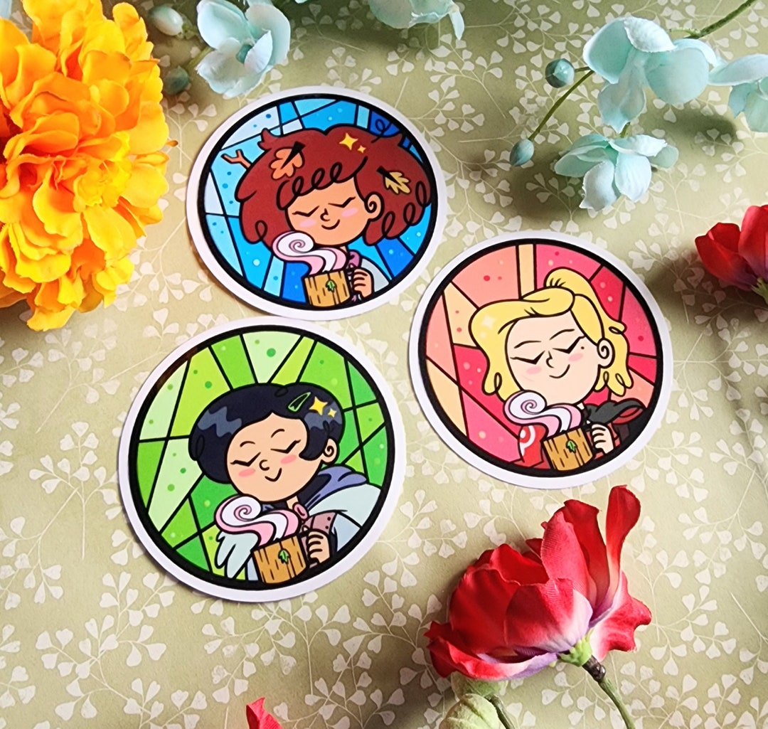 Tea Time Calamity Trio | Anne, Marcy, Sasha Clear Vinyl Sticker - Etsy