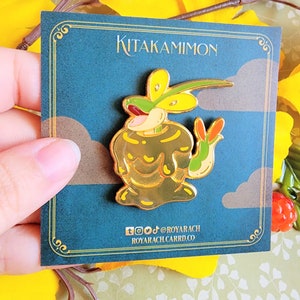 Kitakamimon | Dipplin Chrome Enamel Pin - Etsy