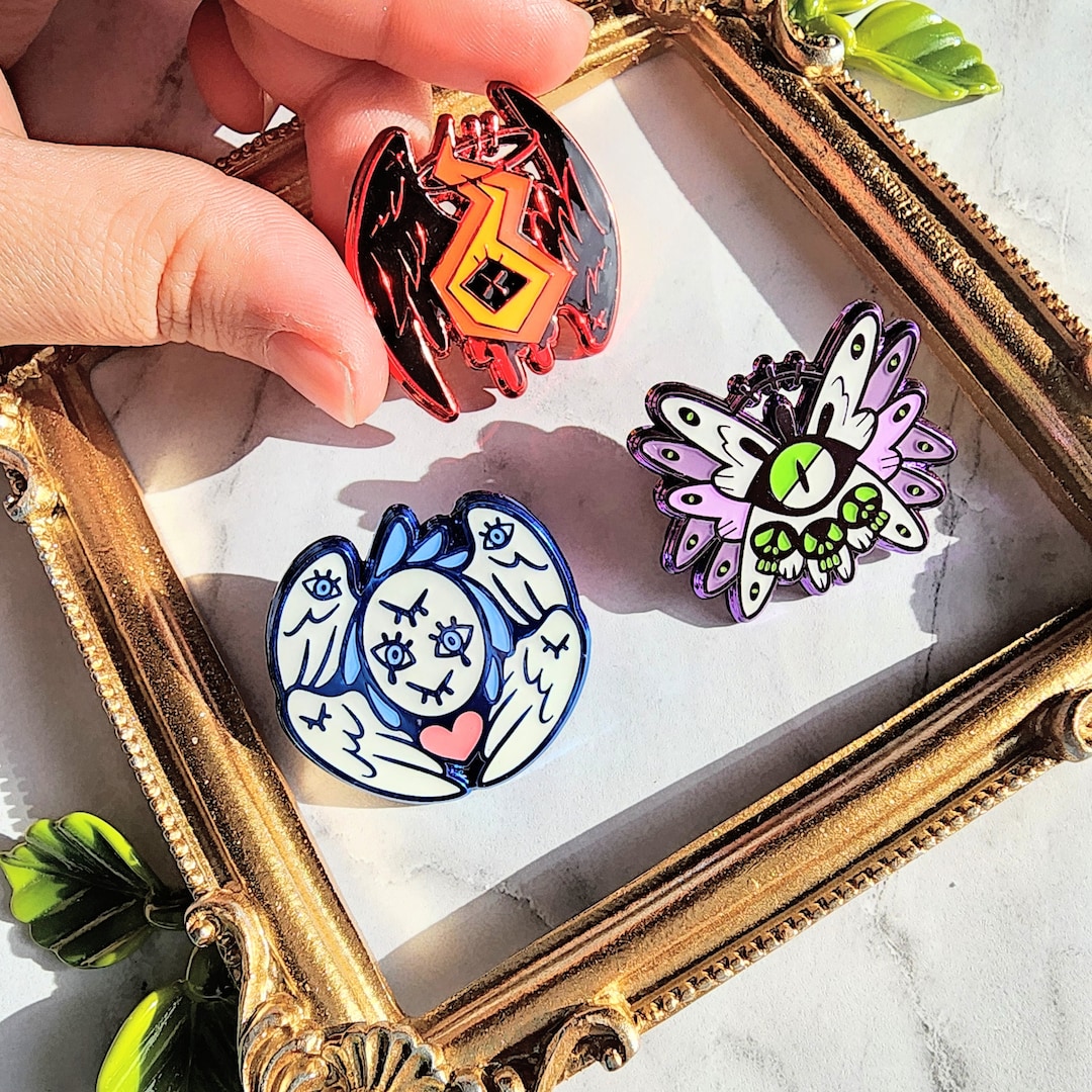 Mini Angels Series 1 | Biblically Accurate Angel Mini Chrome Enamel Pin ...