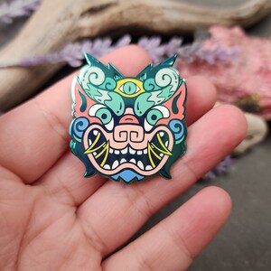 Dokkaebi | 1.5 Inch Korean Demon Enamel Pin - Etsy