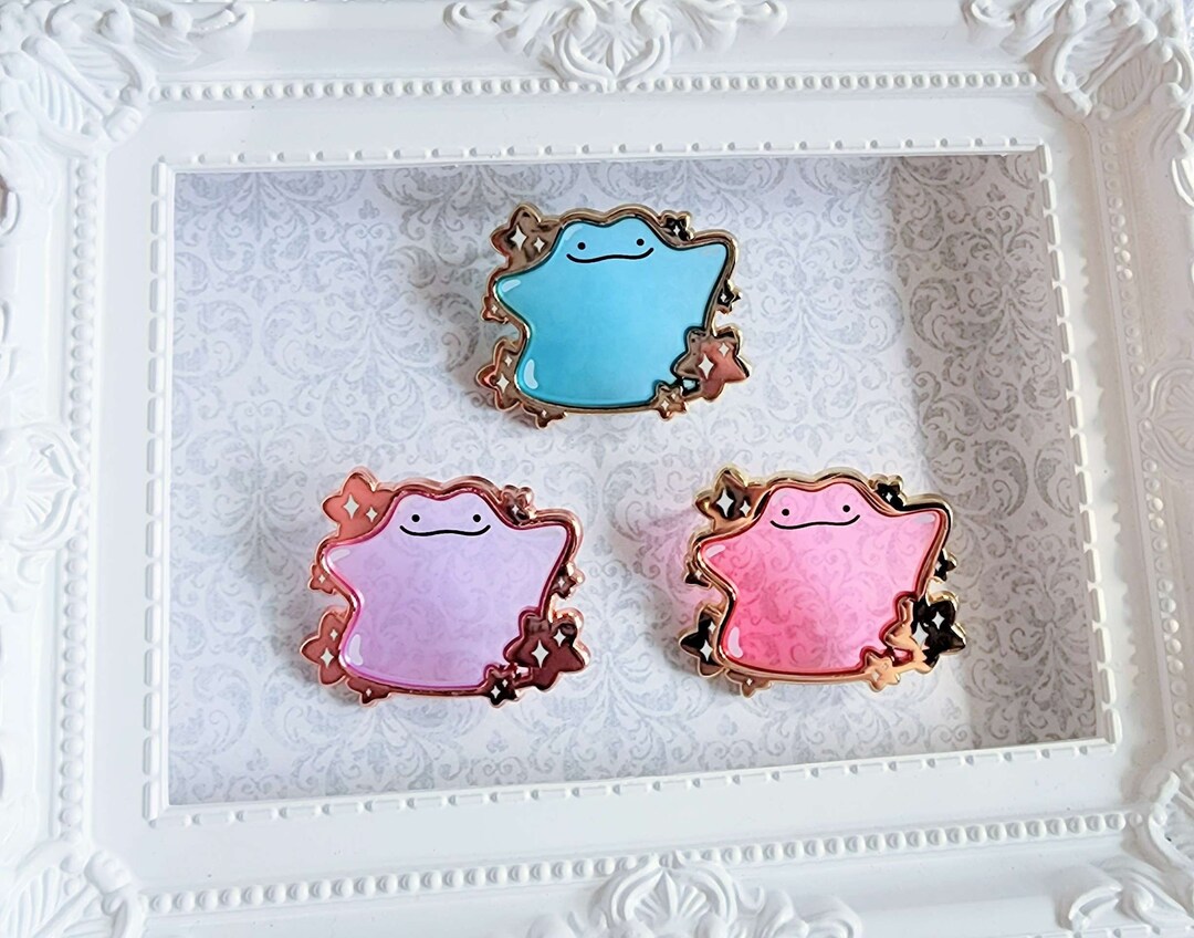 Jelly Ditto Enamel Pin Epoxy Transparent Ditto Hard Enamel Pin - Etsy UK