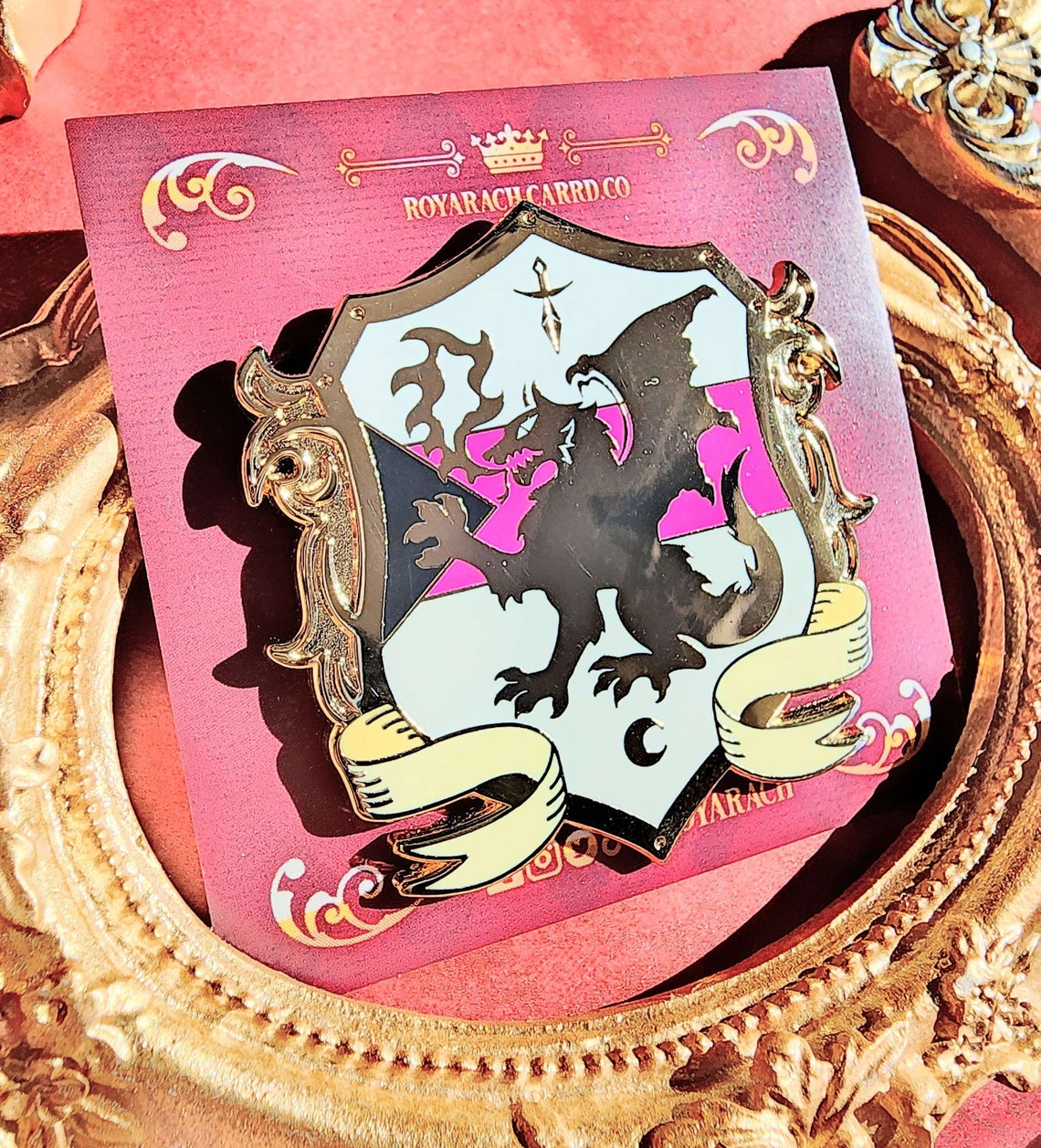 Demisexual Zburator | Pride Flag Heraldry Enamel Pin - Etsy