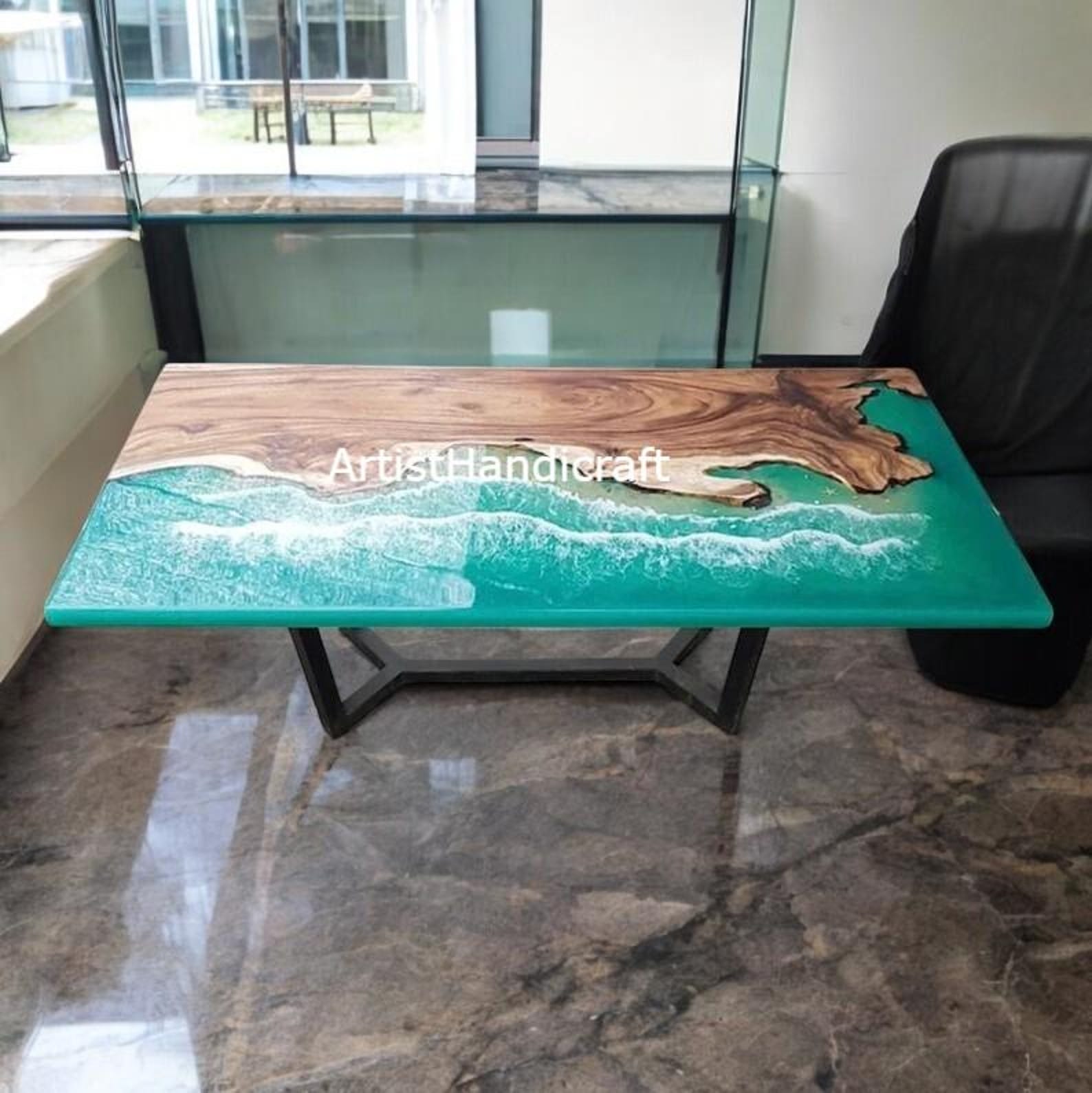 Resin Epoxy Wood Table Top Dining & Coffee Modern River Resin Table ...