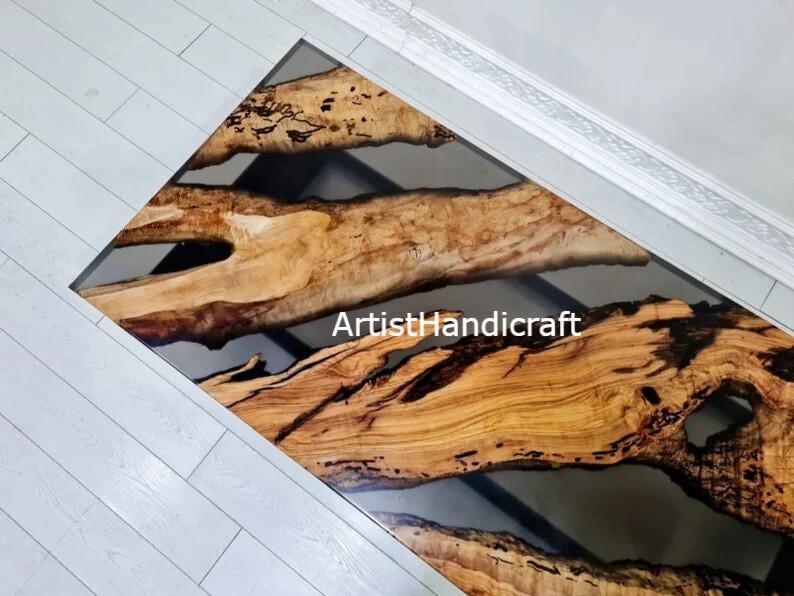 Semi Clear Epoxy Resin Dining Table, Epoxy Counter Top, Coffee Table ...