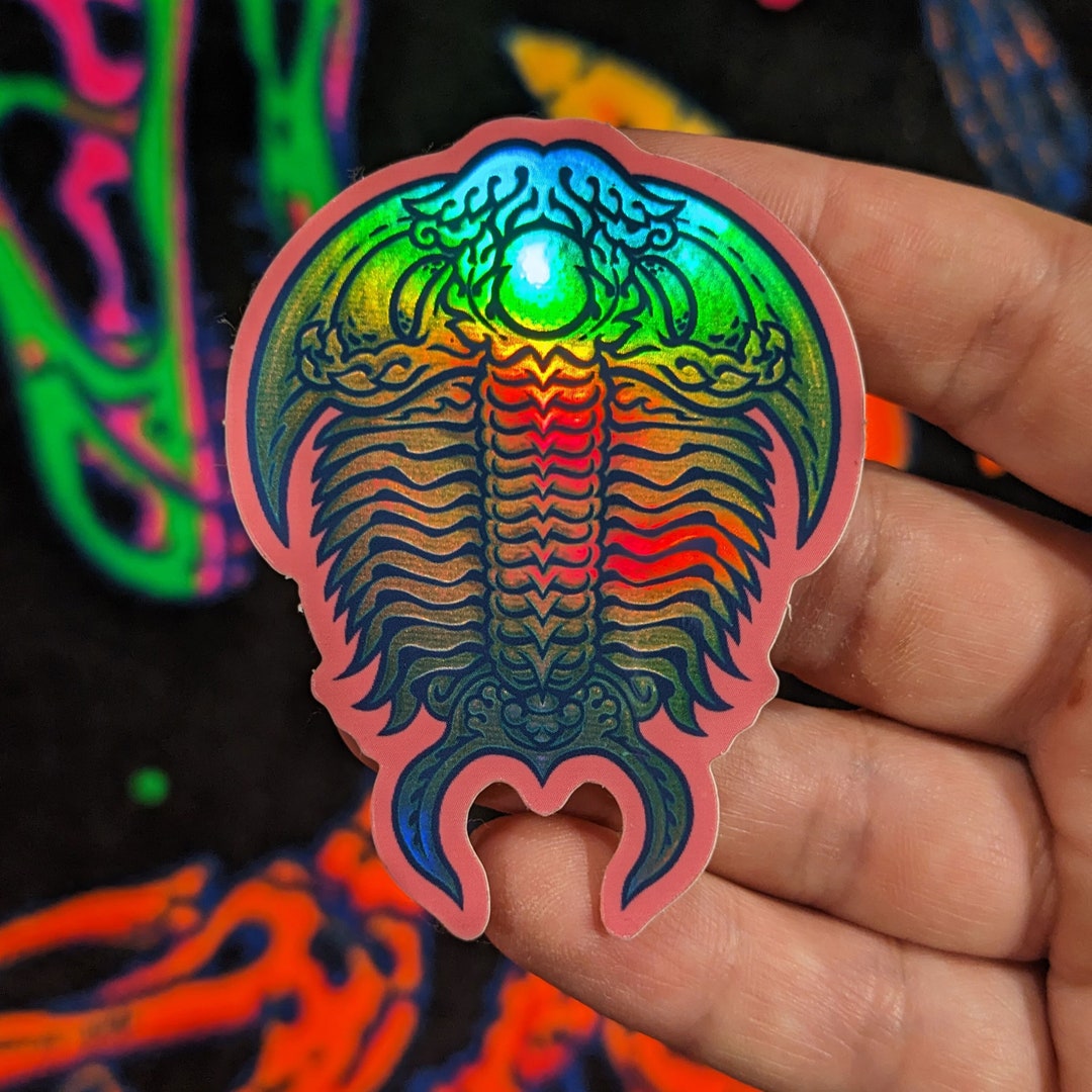 Holographic Fancy Trilobite Sticker - Etsy