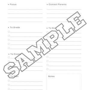 Minimalist Teacher Daily Planner-digital Download - Etsy