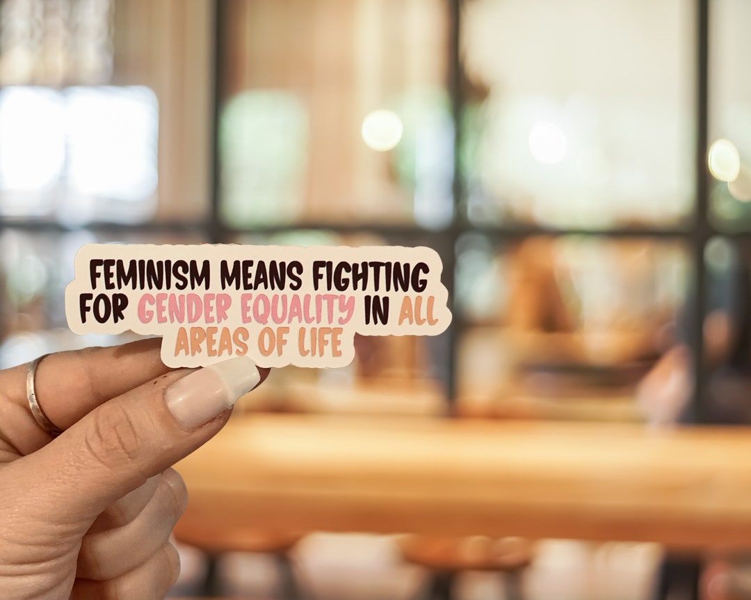 Fighting for Gender Equality Sticker,equal Rights Sticker, Laptop Decal ...