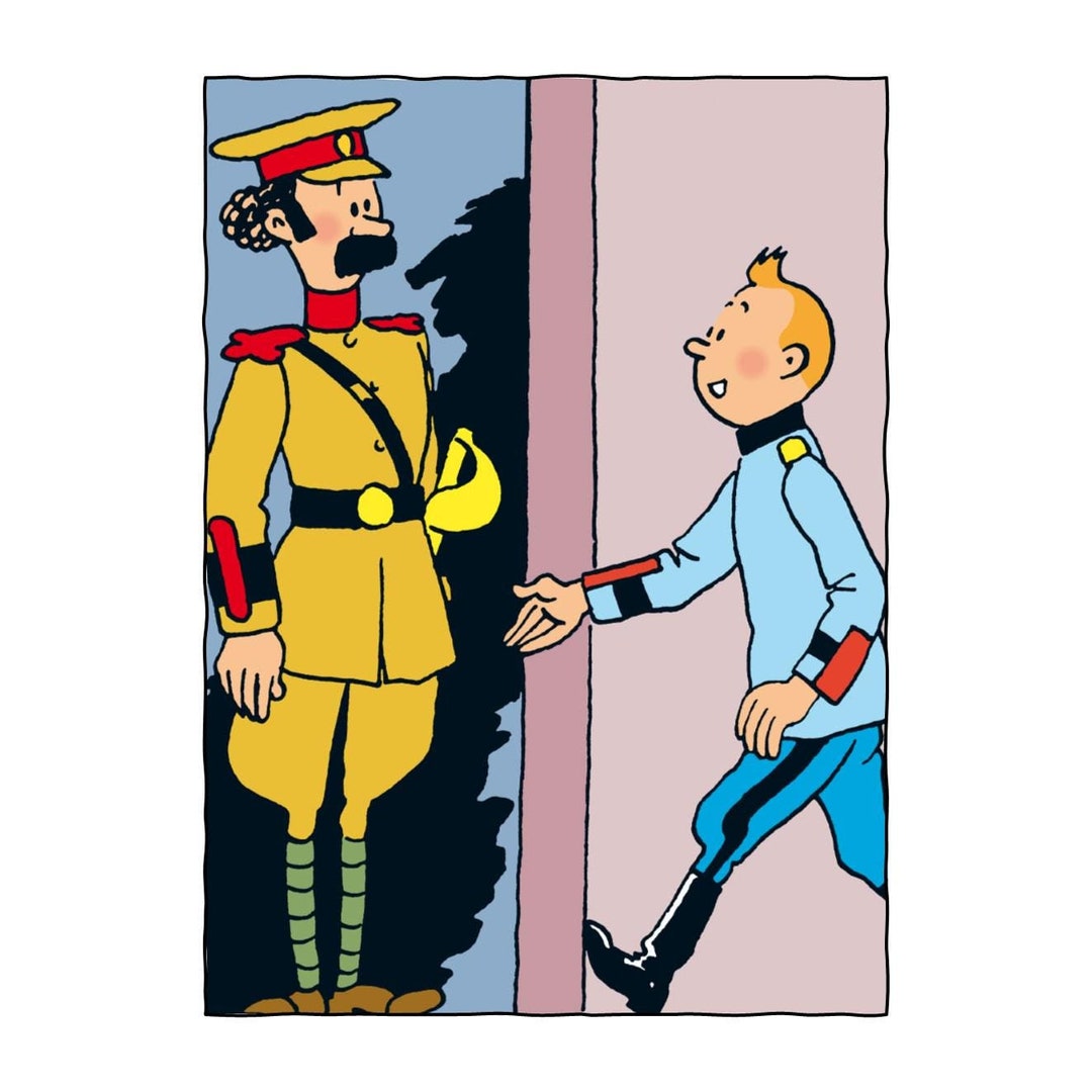 TINTIN Lithography Print the Broken Ear the Adventures of Tintin and ...