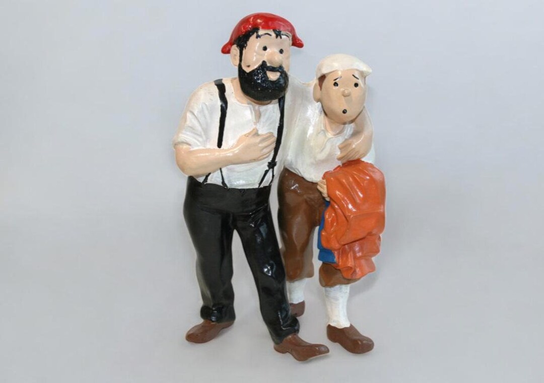 Tintin Statue Tintin and Captain Haddock 1998 the Crab With the Golden ...