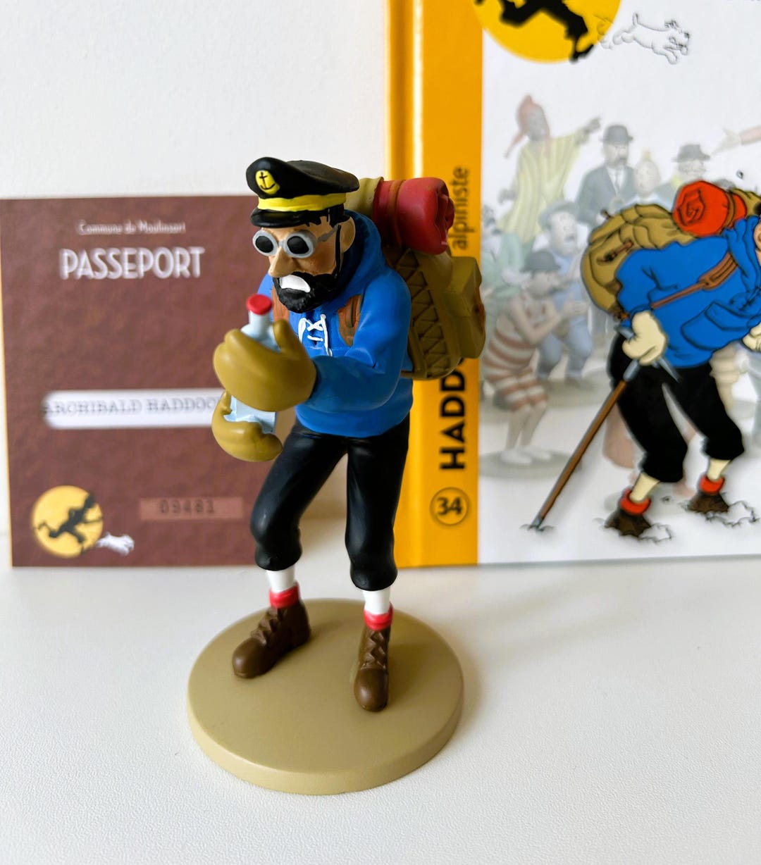 Figurine Tintin - #34 Captain Haddock W/ Certificate + Book - Official ...