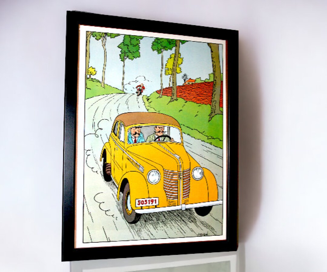 Poster „Tim und Struppi, Snowy und die Verfolgungsjagd“ (original ...