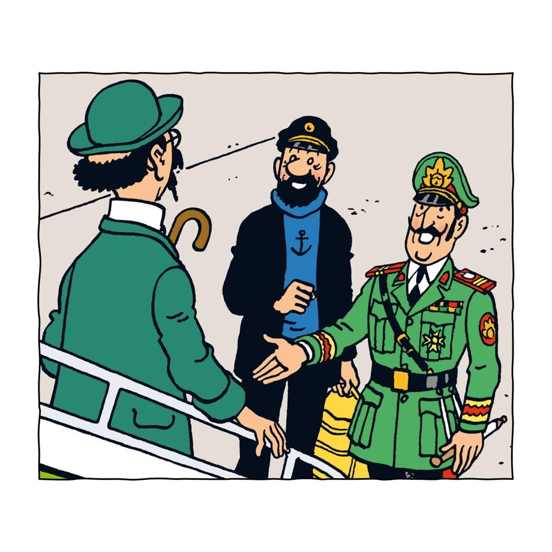 TINTIN - Lithography Print - Tintin and the Picaros - the Adventures of ...