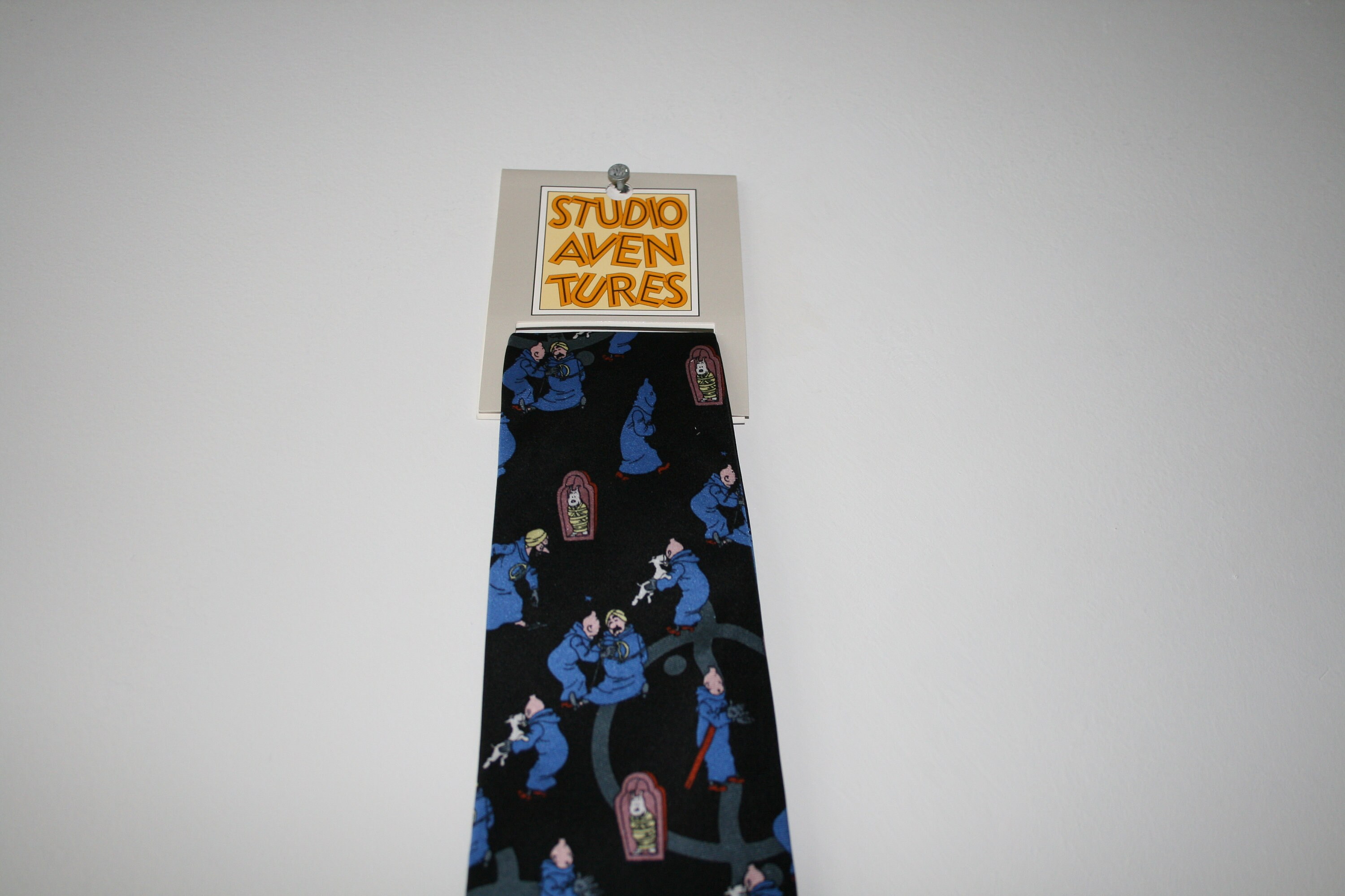 Tie Tintin - "the Cigars of the Pharaoh" - Black - 100% Silk - Studio ...