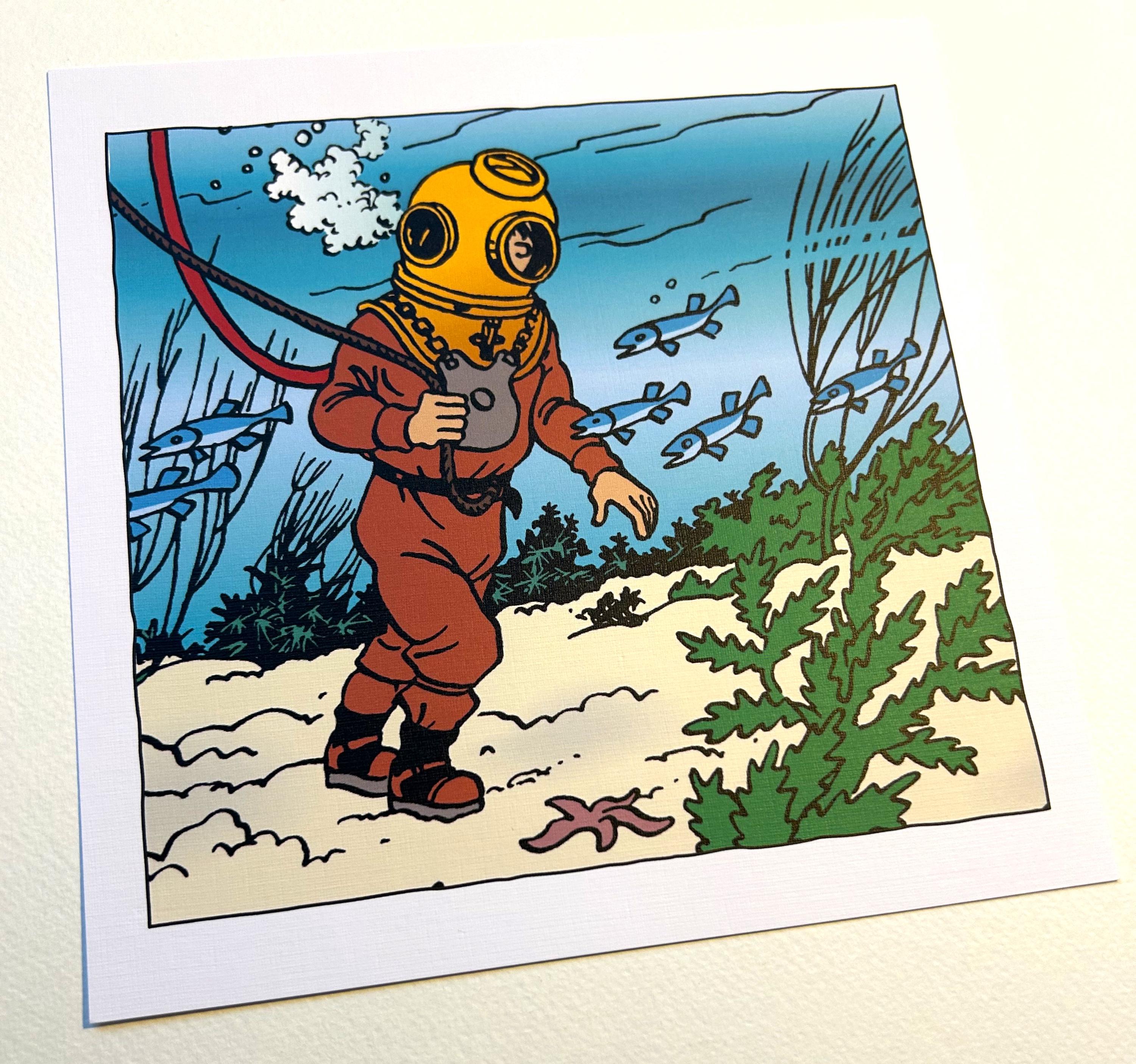 TINTIN - Lithography Print - Red Rackham's Treasure - the Adventures of ...