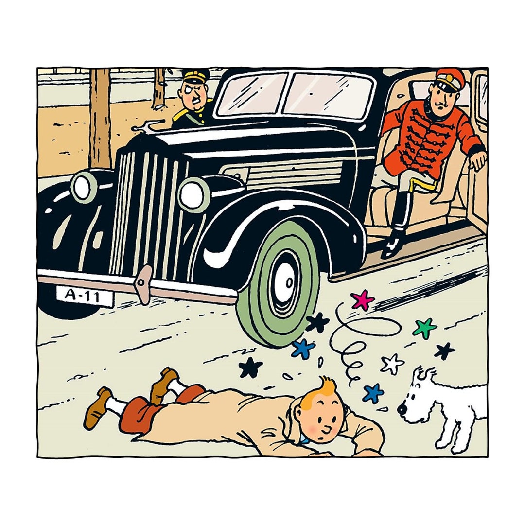 TINTIN - Lithography Print - King Ottokar's Scepter - the Adventures of ...