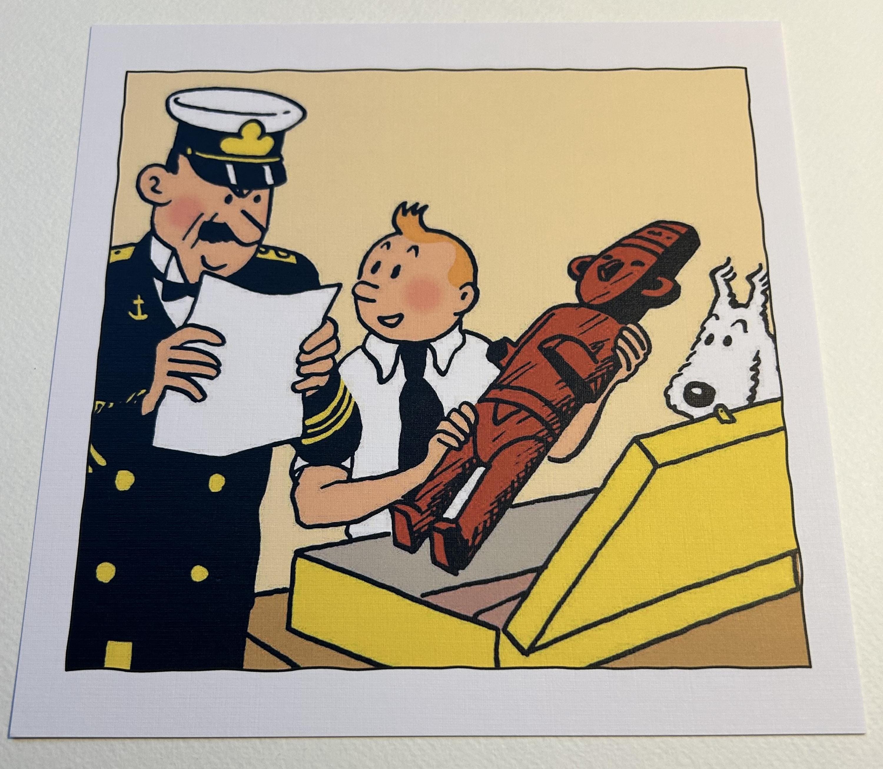TINTIN - Lithography Print - the Broken Ear - the Adventures of Tintin ...