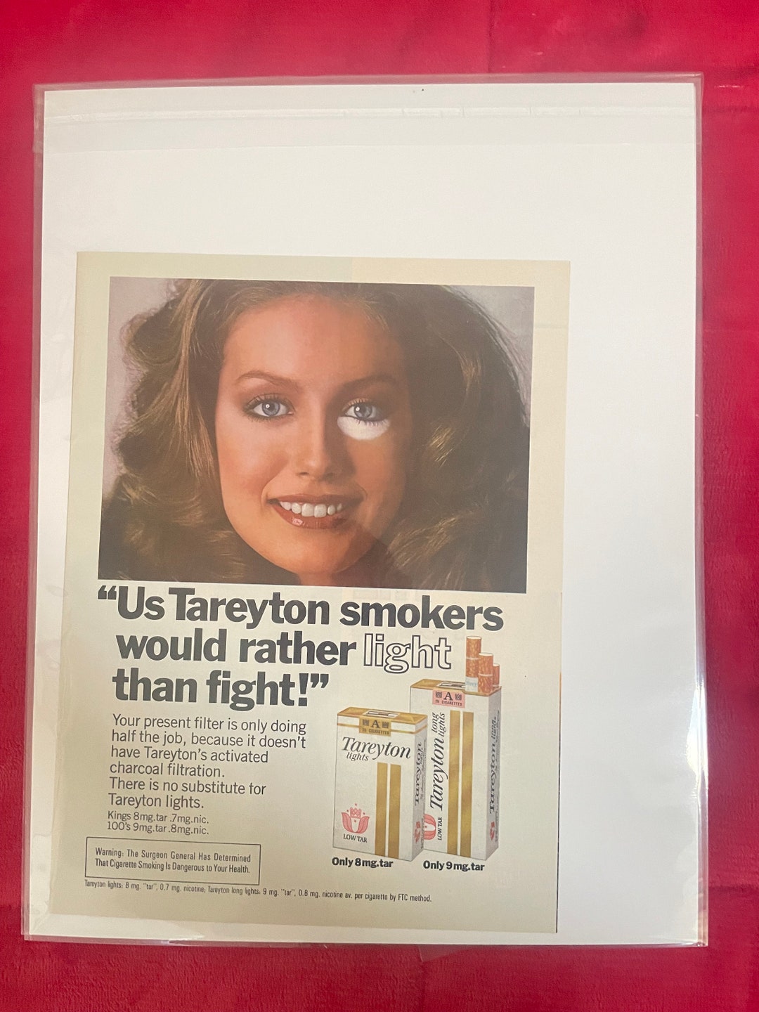 1970s Tareyton Cigarettes Vintage Ad - Etsy