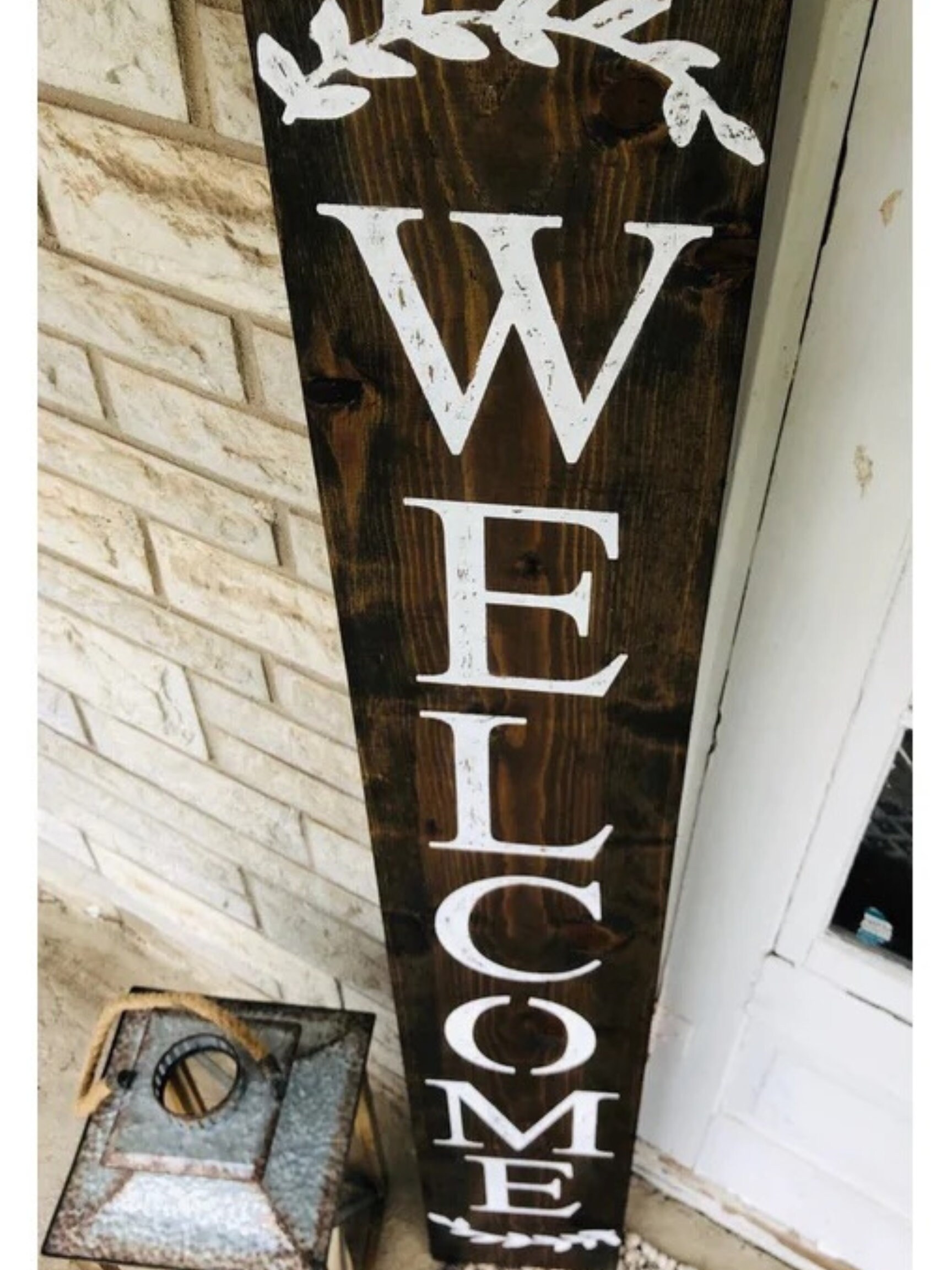 Welcome Sign, Welcome Sign Front Porch, Welcome Sign Front Door, Wood ...