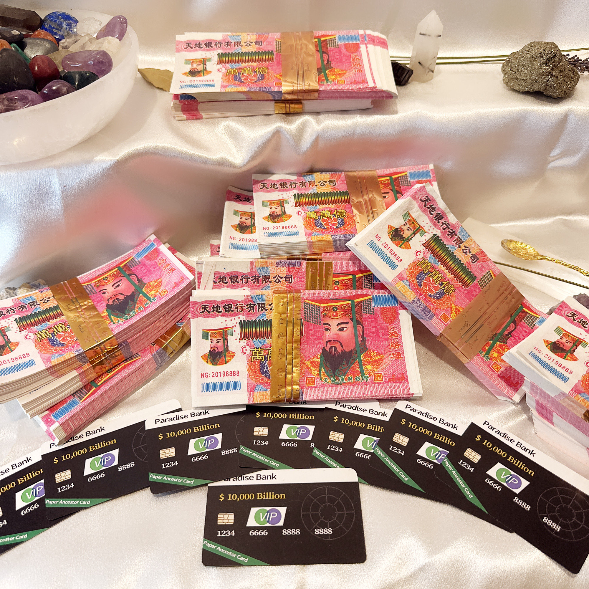 Ancestor Money 101 Pcs Joss Paper Money Spirit Money Joss Credit Card ...