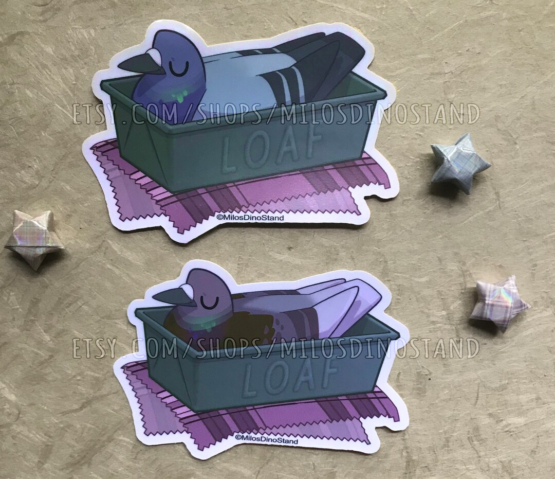 Loaf - Pigeon. 3x2 Inch Vinyl Sticker - Etsy