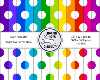 Polka Dots Bright - Etsy