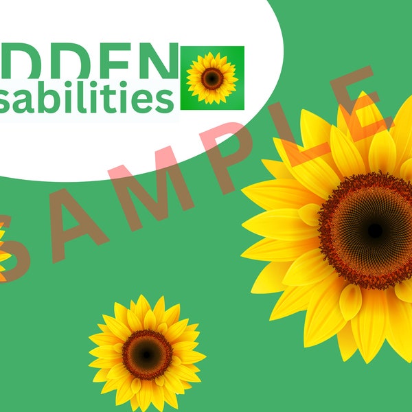 Sunflower Id Card - Etsy