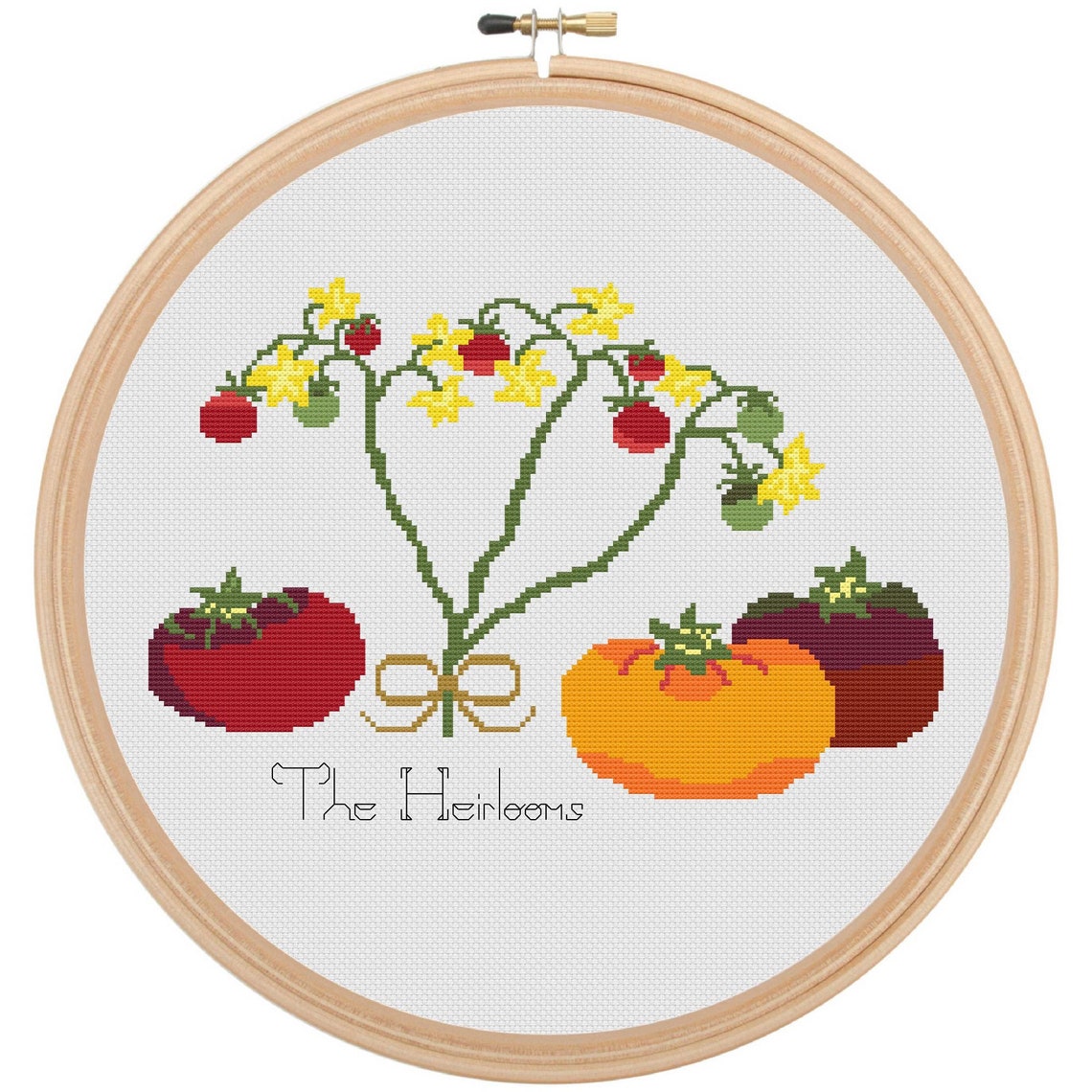 Tomato Cross Stitch Pattern, Gran Gift, Instant Download - Etsy