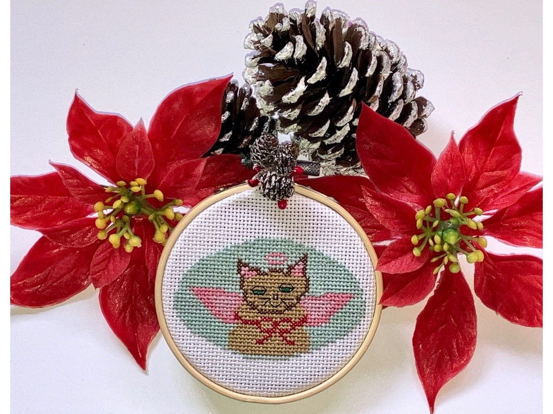Mini Cat Cross Stitch, Cat Cross Stitch Mini, Cat Lover Cross Stitch ...