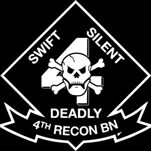 USMC 4th Recon Battalion Logo Vinyl Sticker / Decal - Etsy