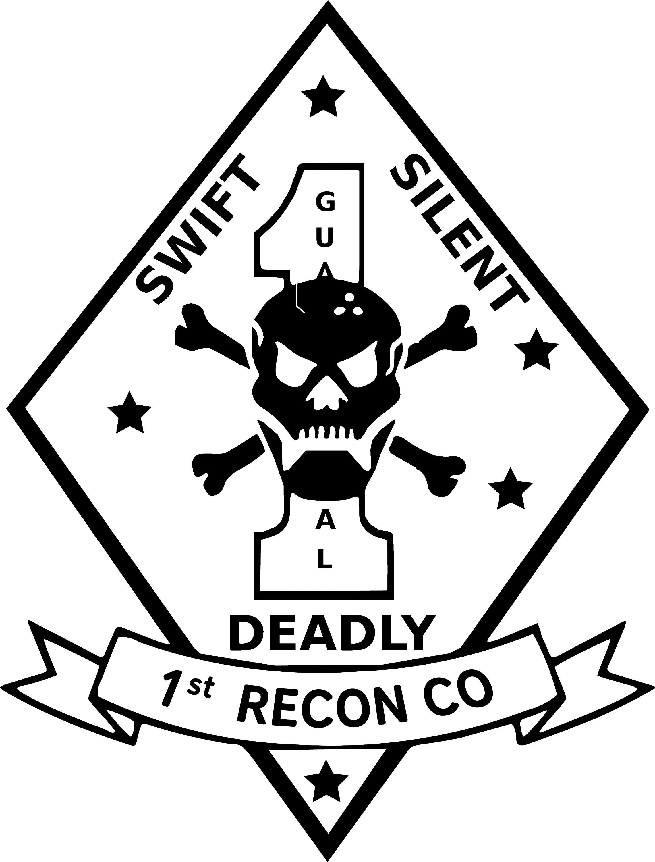 USMC 1st Recon Company Logo Vinyl Sticker / Decal - Etsy